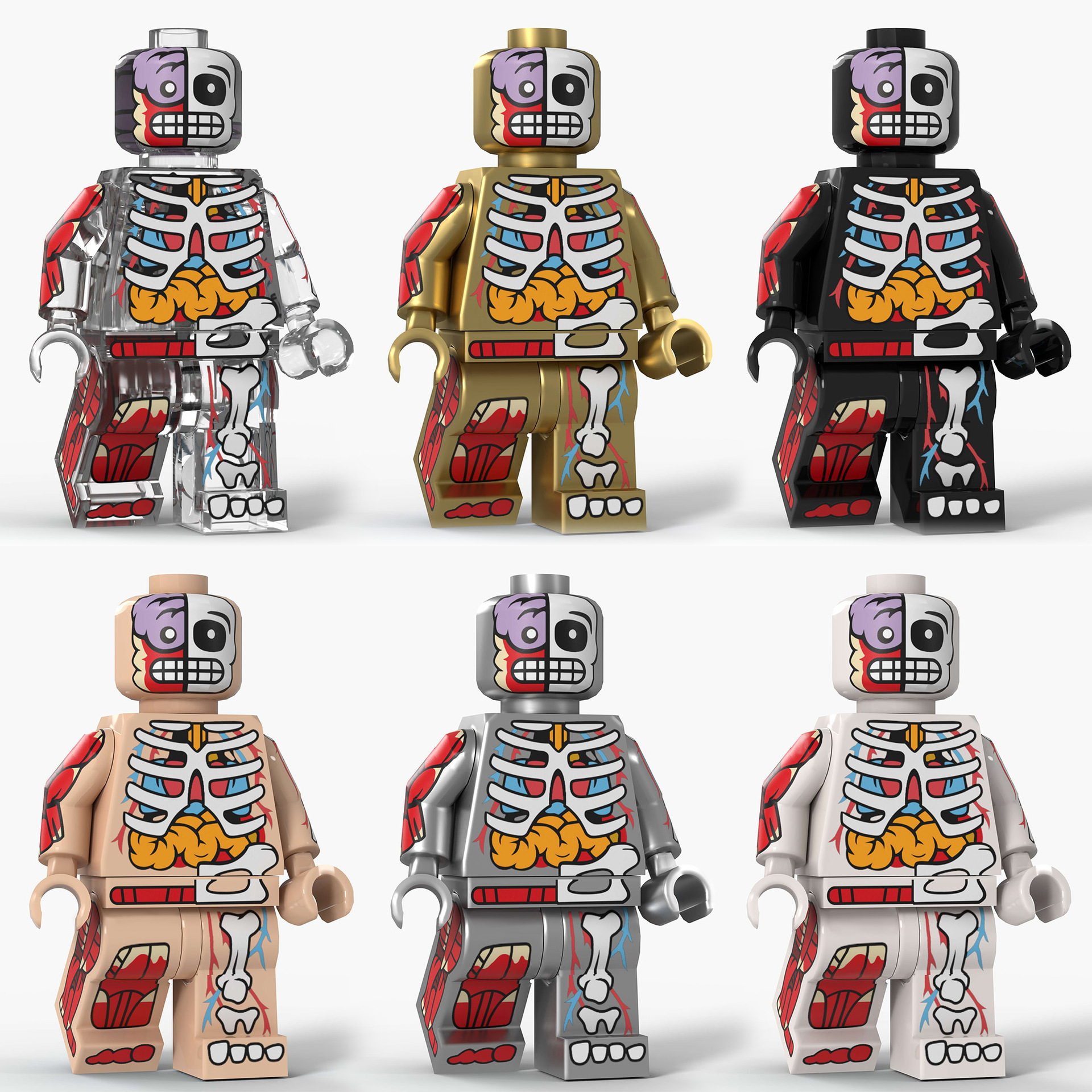 The Visible Man D8005D Minifigures - Brixtoy