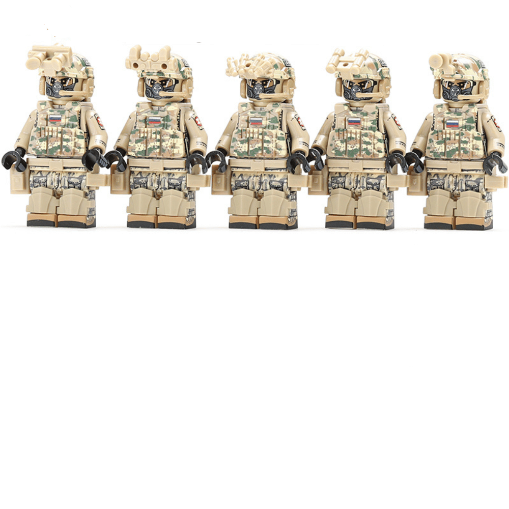 Army Modern Soldier SSO Square Minifigures Set - Brixtoy