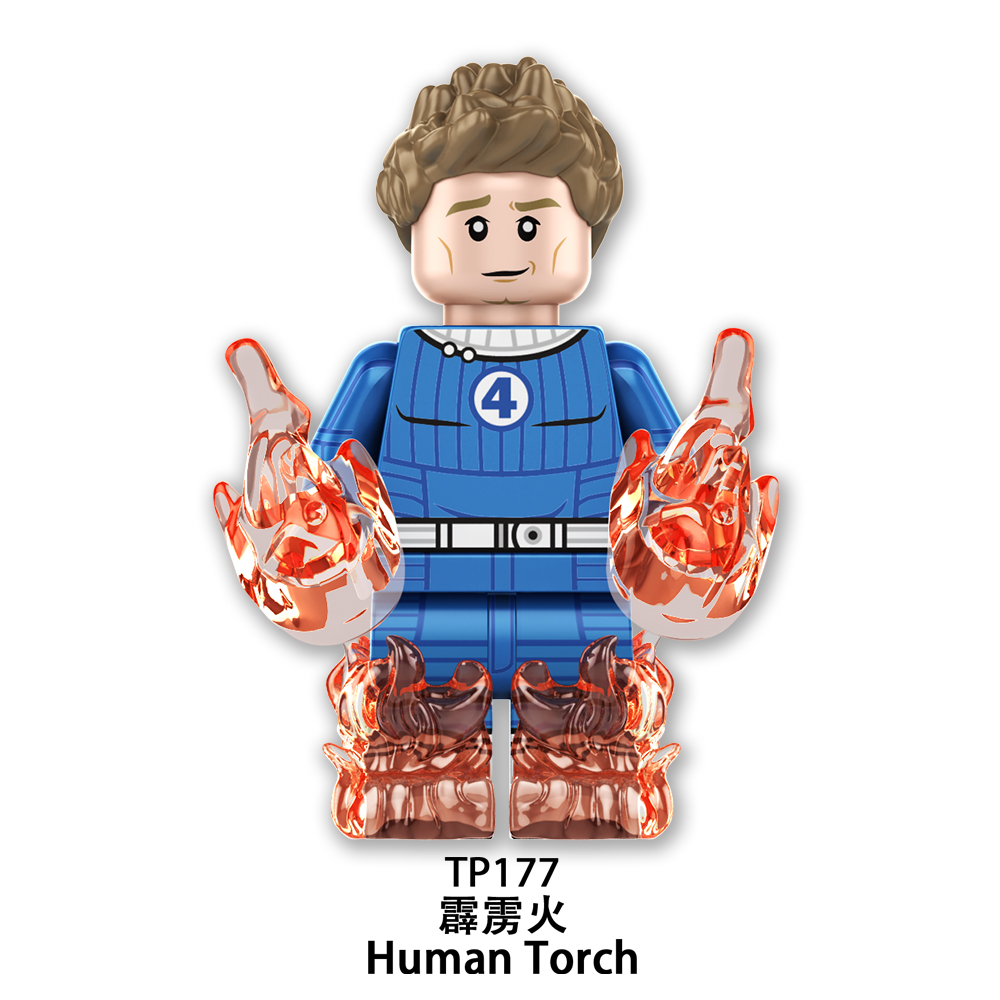 Marvel Human Torch (Fantastic 4) TP177 Minifigures - Brixtoy