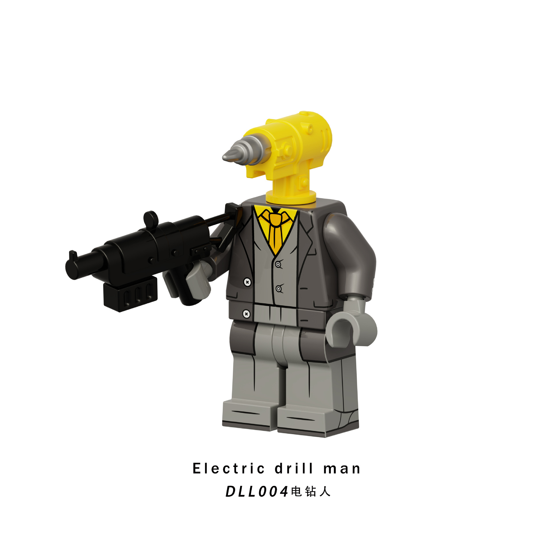 Skibidi Battle Electric Drill Man DLL004 Minifigures - Brixtoy