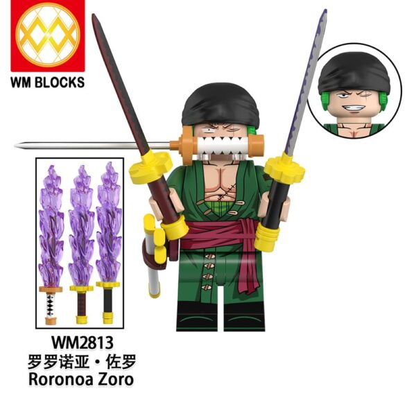 Anime One Piece Roronoa Zoro WM2813 Minifigures - Brixtoy