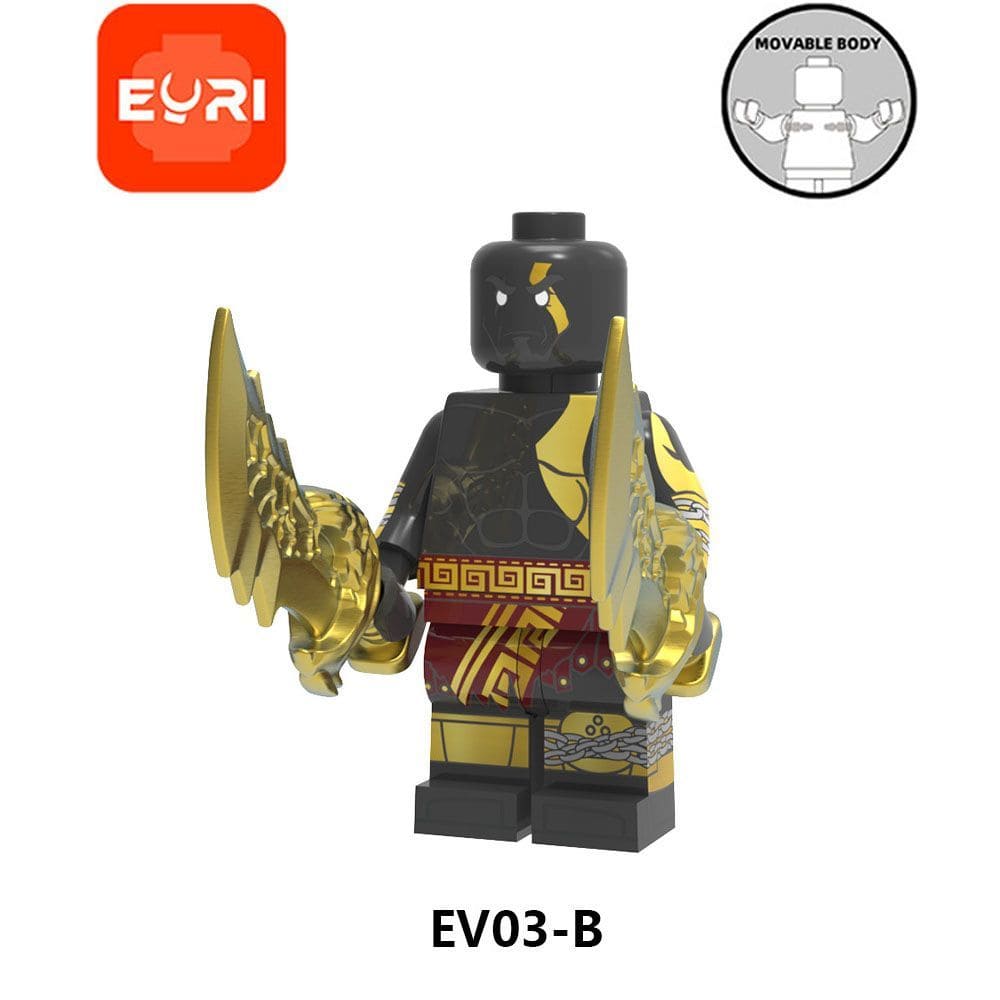 Game God of War Kratos Movable Arm EV03-B Minifigures - Brixtoy