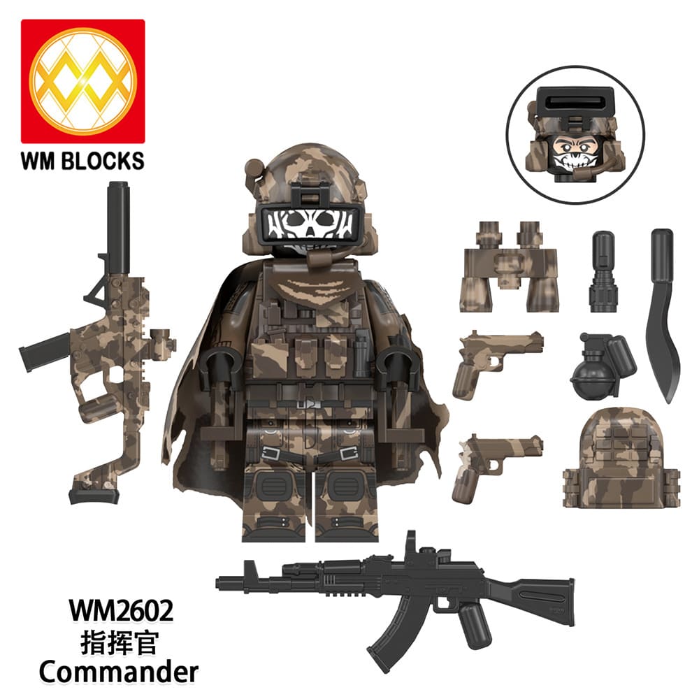 Army Military Commander WM2602 Minifigures - Brixtoy