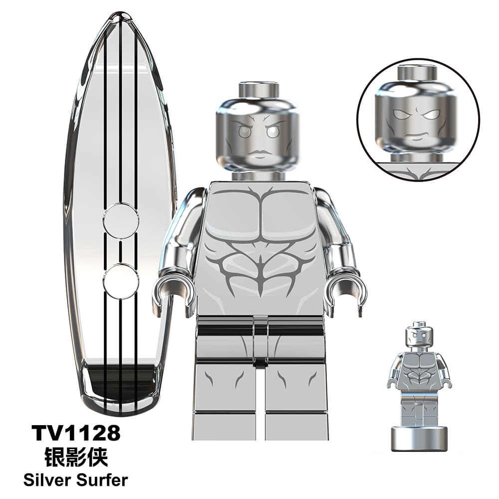 Marvel Silver Surfer (Rise of the Silver Surfer) TV1128 Minifigures ...